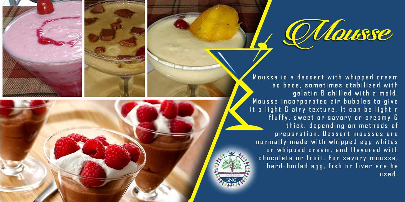 Mousse Recipe – BNG Hotel Management Institute