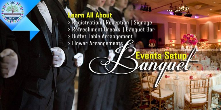 Types Of Banquet Set Up | BNG Hotel Management Institute
